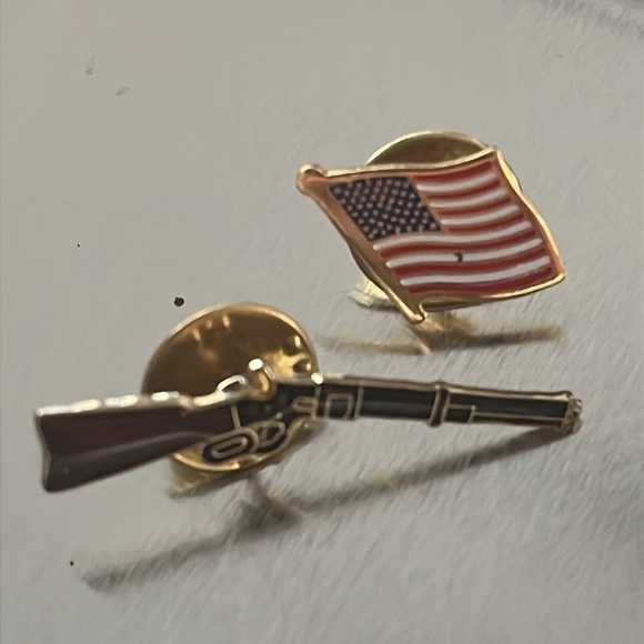 Vintage Stick Pin | Accessories | 2 Vintage Rifle Usa Flag Stick Pins ...